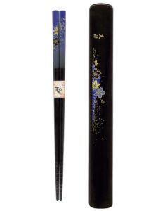 tanaka hashiten chopsticks with box, dark blue, 22.5cm