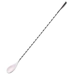 12 inches stainless steel bar spoon, bartender cocktail shaker cocktail mixing spoon,spiral pattern