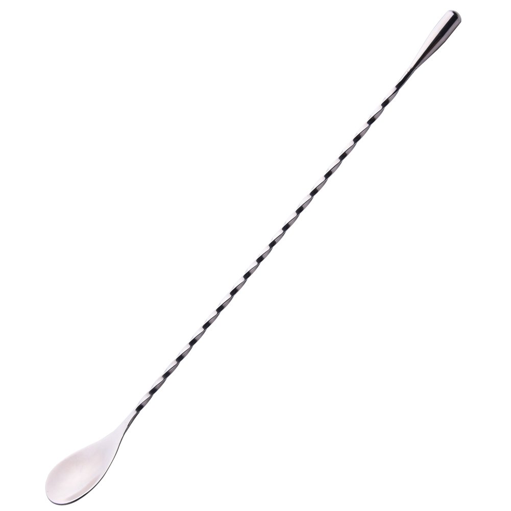 12 Inches Stainless Steel Bar Spoon, Bartender Cocktail Shaker Cocktail Mixing Spoon,Spiral Pattern