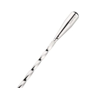 12 Inches Stainless Steel Bar Spoon, Bartender Cocktail Shaker Cocktail Mixing Spoon,Spiral Pattern