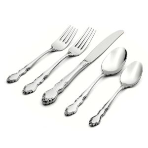 oneida 2766020al20 dover 20 piece fine flatware set, service for 4