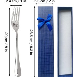 HSSPIRITZ Dingle Hopper Funny Engraved Stainless Steel Fork,Funny Fork Gifts for Women Men Kids Friends Sisters,Creative Little Mermaid Lovers Fork Gifts,Best Birthday Valentine Christmas Gifts