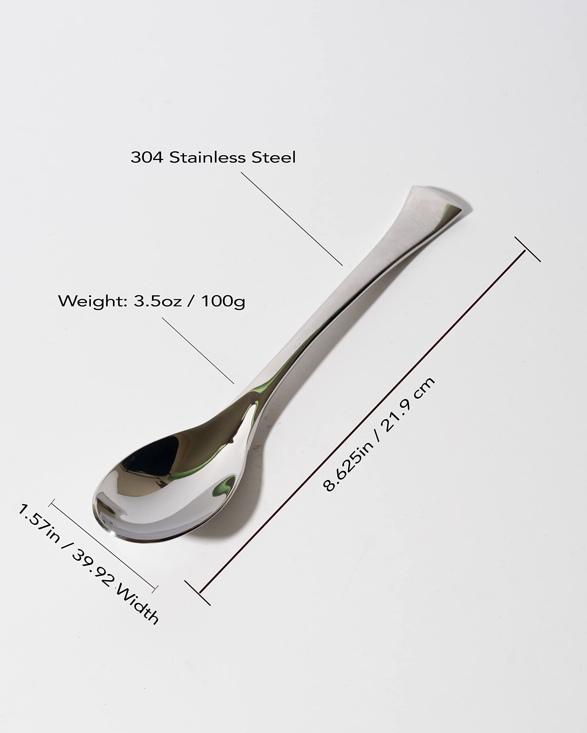 Quenelle Spoon/Rocher Spoon/Stainless Steel 304