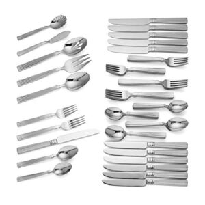 reed & barton 0 crescendo ii 65-piece flatware set, silver