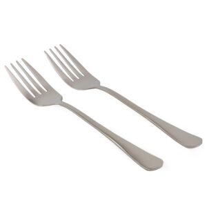 cornucopia serving fork (2 pack) set of two (2)- elegant top of the line serving forks, buffet & banquet style serving forks, 9" stainless steel