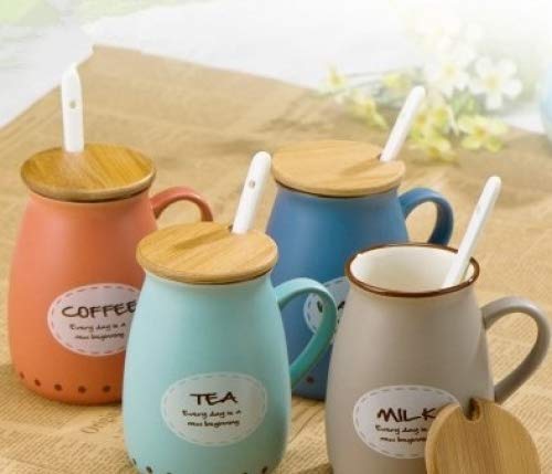 VNDEFUL 5PCS Stir-stirring Spoon With Ceramic Handle Creative Spoon Coffee Spoon