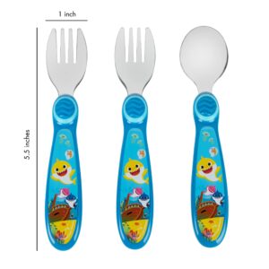 Disney Minnie Mouse Toddler Forks and Spoons Bundle - 6 Pieces - Dishwasher Safe Utensils