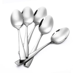 eslite 24-piece large stainless steel dinner spoons,8 inches