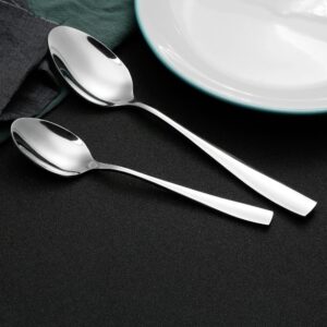 Eslite 24-Piece Large Stainless Steel Dinner Spoons,8 Inches