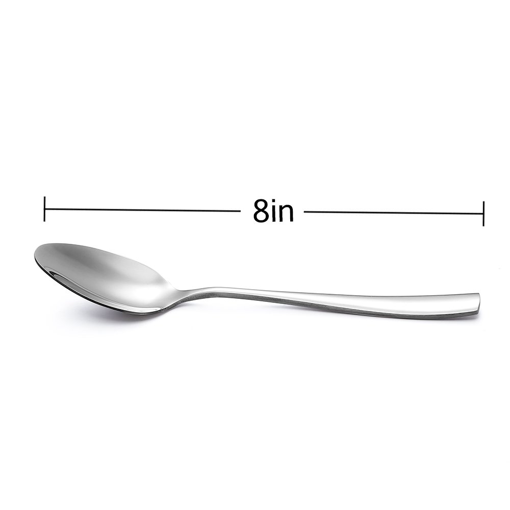 Eslite 24-Piece Large Stainless Steel Dinner Spoons,8 Inches