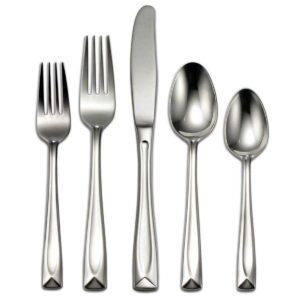 oneida t837045a lincoln 45-piece flatware set, service for 8 silver