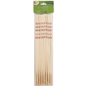 Helen’s Asian Kitchen Chopsticks, 10.5-Inches, 10-Pair, Natural Bamboo