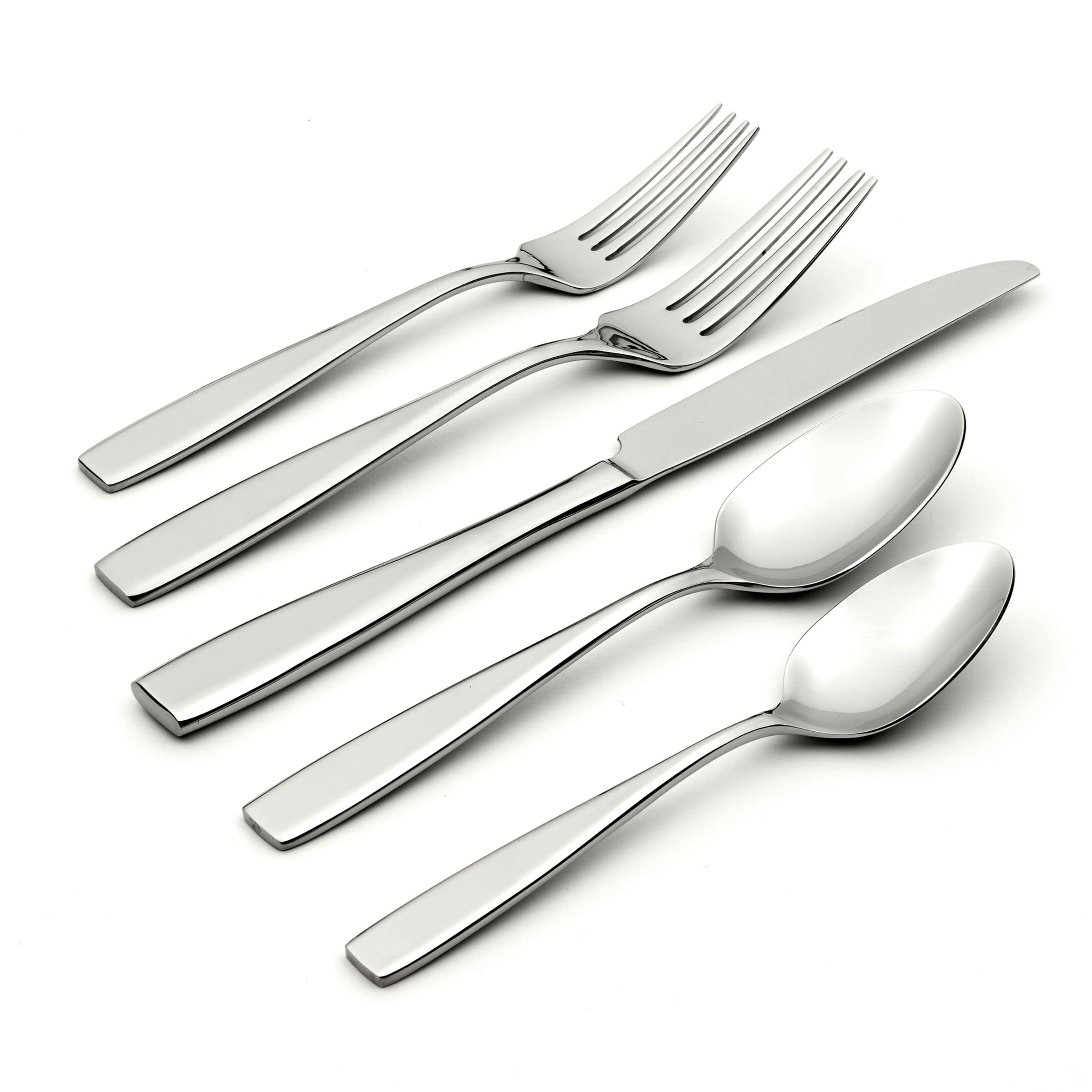 Oneida Continuum 20 Piece Everyday, Service for 4 Flatware Set, 20PC FW, STAINLESS