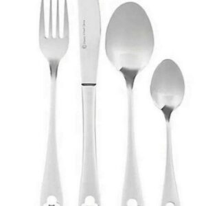 Disney Parks Mickey Mouse Icon Silhouette 24 pcs Satin Finish Silverware Flatware Set