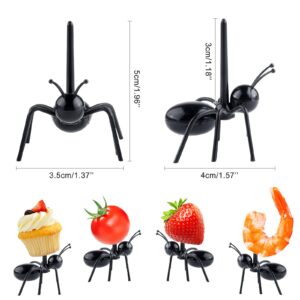 ASTARON 36 Pcs Ant Food Picks for Bug Themed Birthday Party Halloween Party Decorations Supplies Fruit Dessert Forks Reusable Ant Food Pick Appetizer Forks for Snack Cake Dessert