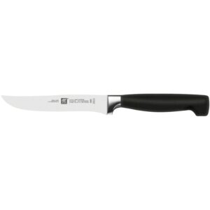 zwilling four stars steak knife, silver/black