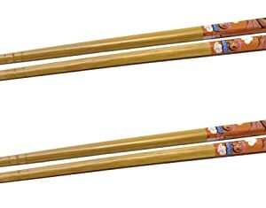 JUST FUNKY Naruto Shippuden Chopsticks Set of 2 - Official Naruto Collectible Chopsticks - Includes 2 Matching Sets of Bamboo Chopsticks - 8.85 Inches Long Anime Chopsticks