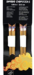 JUST FUNKY Naruto Shippuden Chopsticks Set of 2 - Official Naruto Collectible Chopsticks - Includes 2 Matching Sets of Bamboo Chopsticks - 8.85 Inches Long Anime Chopsticks