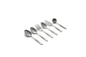 cambridge silversmiths bourne mirror oversized 6 piece serving set, silver