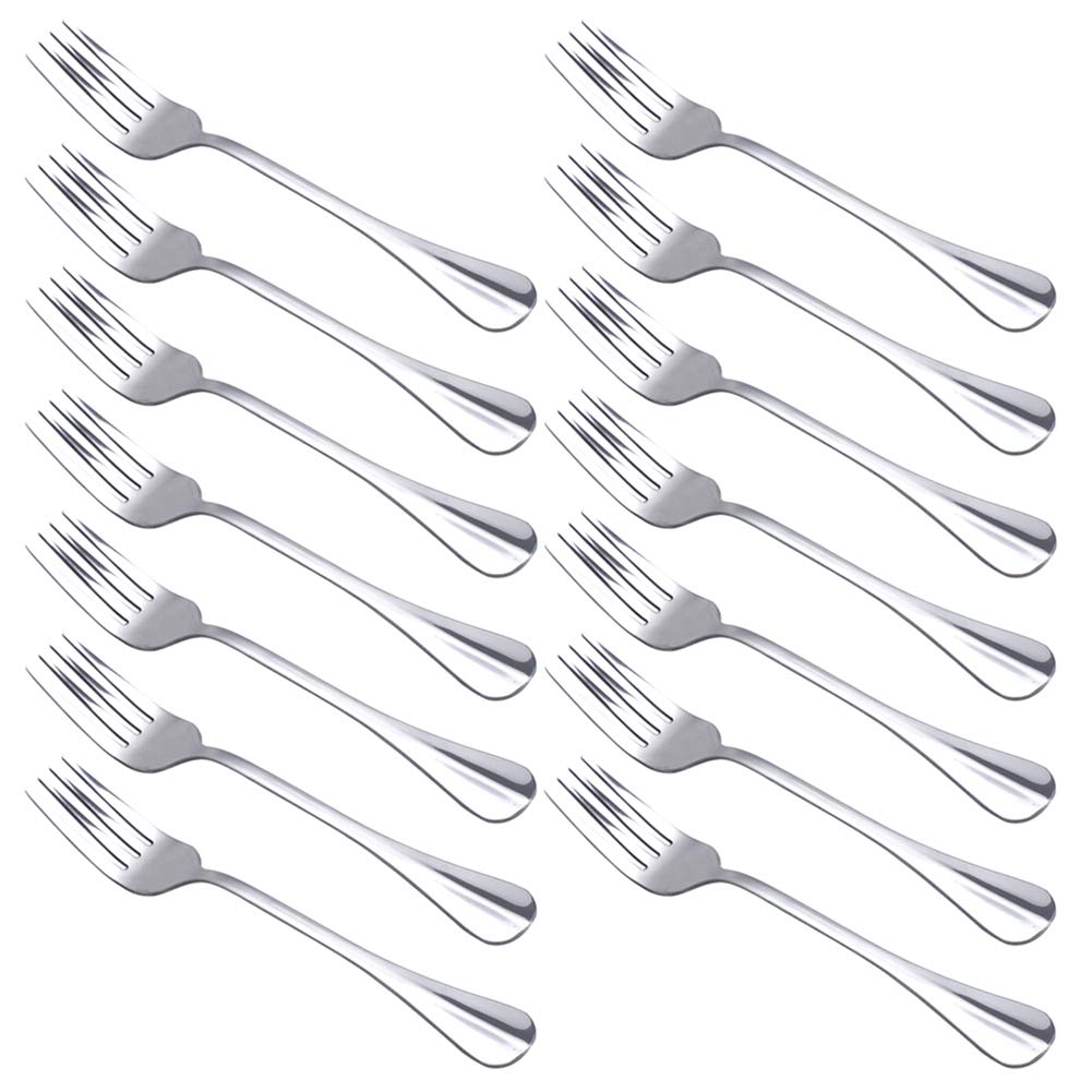 Z ZICOME 12 Pcs Stainless Steel Forks, Extra Silverware Replacement Flatware Set Forks