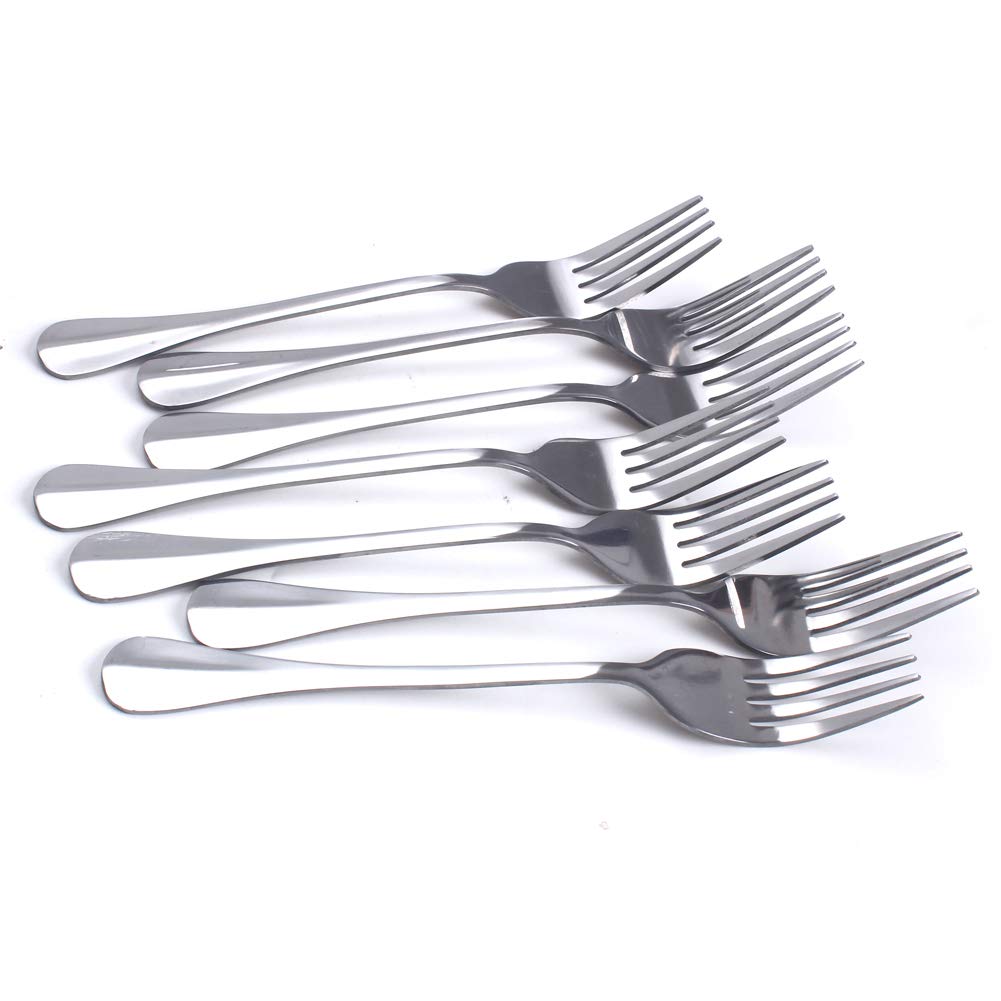 Z ZICOME 12 Pcs Stainless Steel Forks, Extra Silverware Replacement Flatware Set Forks