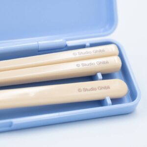 My Neighbor Totoro Chopstick and Spoon Set with Carrying Case - Authentic Japanese Design - Durable, Dishwasher Safe