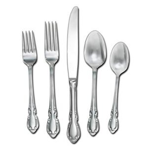 pfaltzgraff vienna 20-piece stainless steel flatware set, service for 4