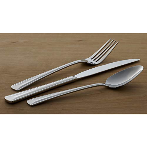 Oneida Cella 42 Piece Everyday Flatware, Service for 8, 18/0 Stainless Steel, Silverware Set