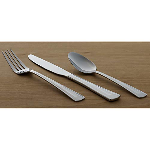 Oneida Cella 42 Piece Everyday Flatware, Service for 8, 18/0 Stainless Steel, Silverware Set