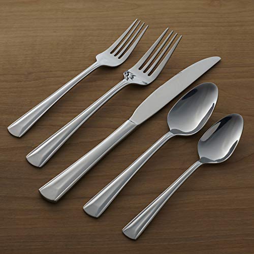 Oneida Cella 42 Piece Everyday Flatware, Service for 8, 18/0 Stainless Steel, Silverware Set