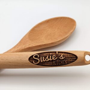 Personalized Wooden Spoon, Engraved Wooden Spoon, Personalized Spoon, Wooden Spoon, Gift for Her, Baking Gift, Cooking Gift, Engraved Spoon, Custom Spoon, Personalized Spoon