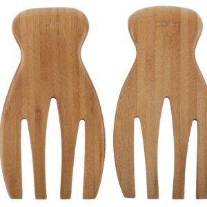 Core Bamboo Set of 2 Classic Salad Hands, Dark