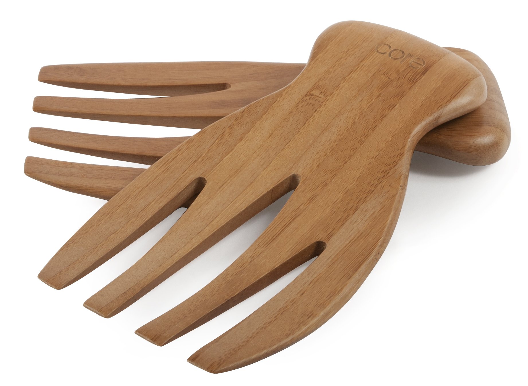 Core Bamboo Set of 2 Classic Salad Hands, Dark