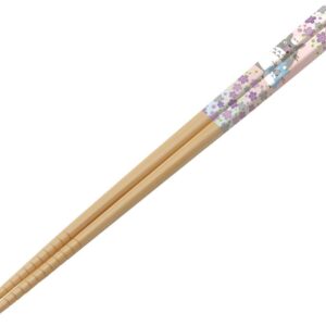 My Neighbor Totoro Bamboo Chopstick -Anti-Slip Grip for Ease of Use - Authentic Japanese Design - Flowers