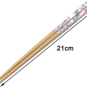 My Neighbor Totoro Bamboo Chopstick -Anti-Slip Grip for Ease of Use - Authentic Japanese Design - Flowers