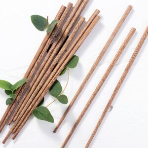 16.5 Inch Long Cooking Chopstick Wooden Chopstick Long Hot Pot Chopstick 10 pairs Wooden Frying Chopstick, for Hot Pot, Frying, Noodle, Cooking Favor