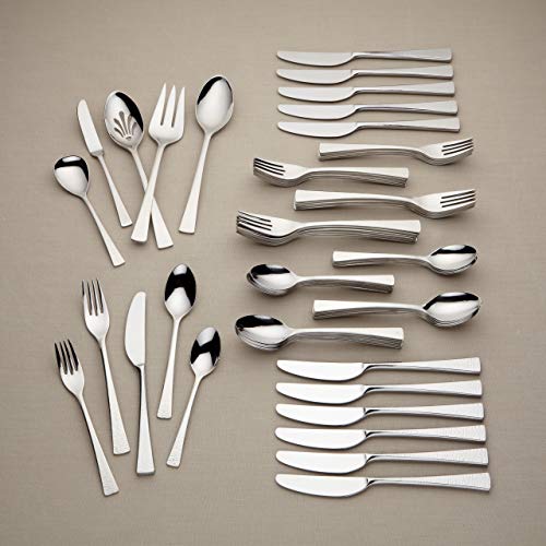 Gorham 871430 Biscayne 65-Piece Stainless Flatware Set, Silver