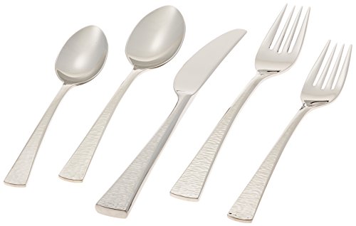 Gorham 871430 Biscayne 65-Piece Stainless Flatware Set, Silver