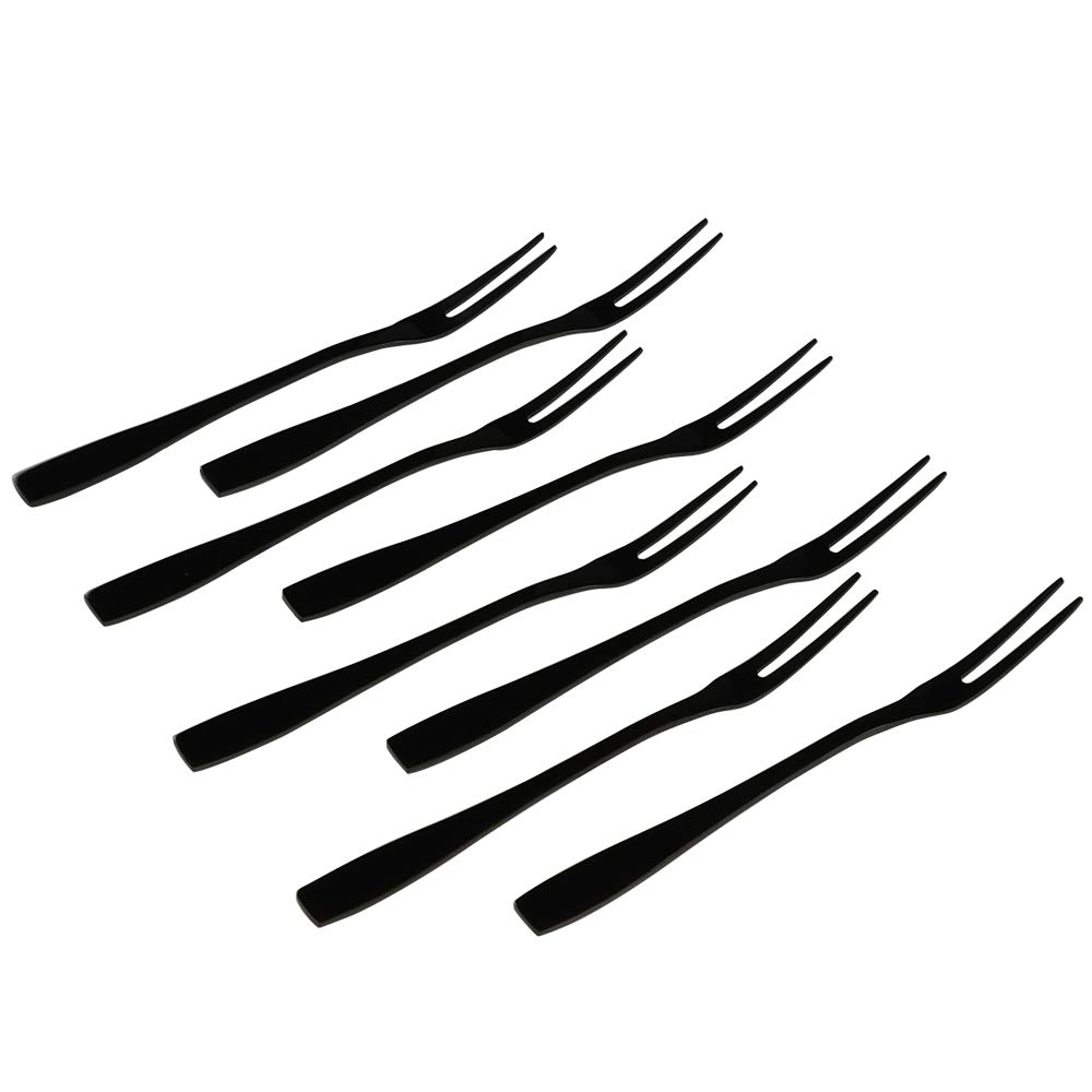 Teyyvn 8-Piece Fruit Forks, Stainless Steel 2-Prong Fork, Bistro Cocktail Fork