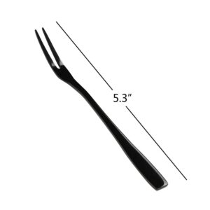 Teyyvn 8-Piece Fruit Forks, Stainless Steel 2-Prong Fork, Bistro Cocktail Fork