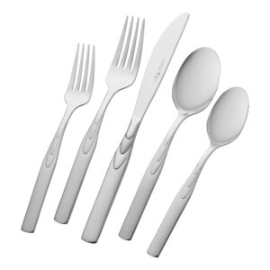 j.a. henckels classic series rapture 45-piece flatware set, service for 8