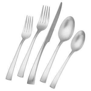 zwilling j.a. henckels bellasera satin 45 piece stainless steel flatware set