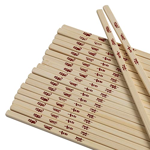 Joyce Chen Reusable Burnished Bamboo Chopsticks Set, 10 Pair