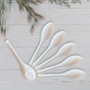 KCHEX Asian Soup Spoons Melamine Soup Spoon Asian Japanese Spoons Soup China Soup Spoon Soup Spoons Ramen Ramen Soup Spoon 6 PCS Set Miso Soup Spoons Japan Soup Spoon