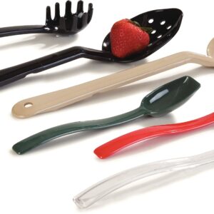 Carlisle FoodService Products Plastic Solid Spoon, 9 Inches, Red