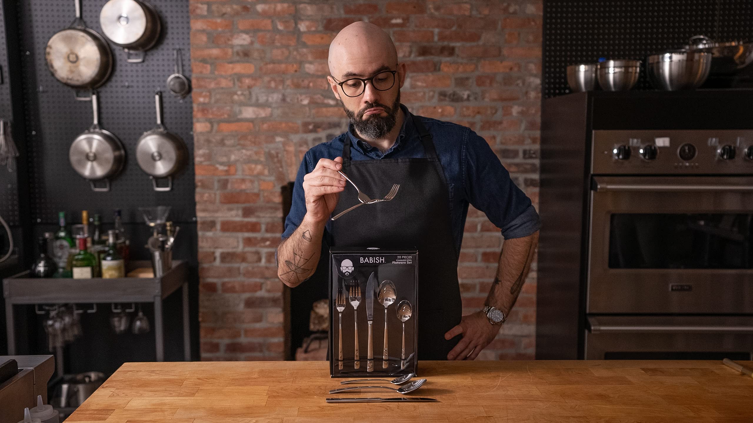 Babish 20-Piece Stainless Steel Flatware Set