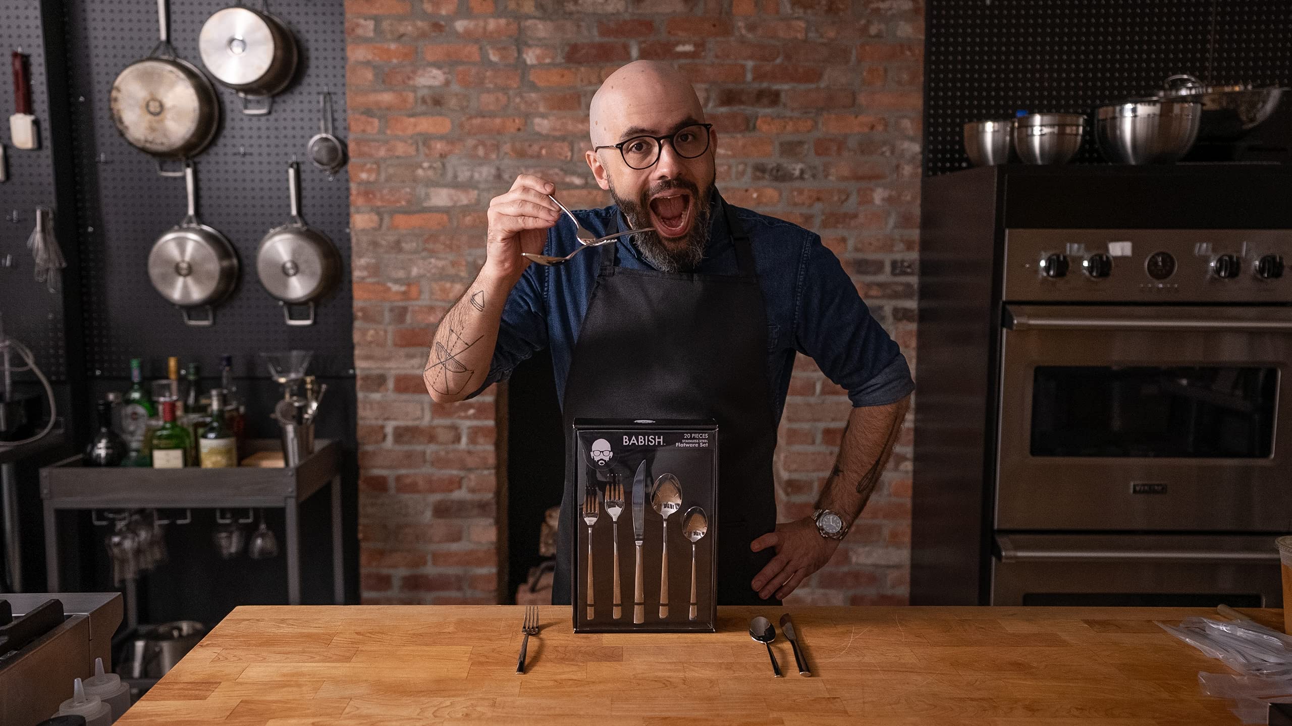 Babish 20-Piece Stainless Steel Flatware Set