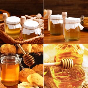 30 Pcs Honey Dipper Sticks, 3 inch Mini Wooden Honeycomb Stick, Small Honey Spoons Stirrer Stick for Honey Jar Dispense Drizzle Honey and Wedding Party Favors Gift