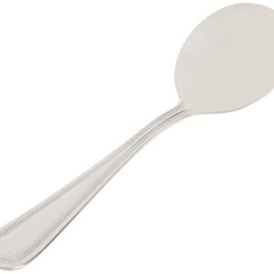 Winco 12-Piece Dots Bouillon Spoon Set, 18-0 Stainless Steel,Silver