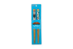 my hero academia chopsticks, set of 2 my hero academia, deku, todoroki, all might, plus ultra, bakugo